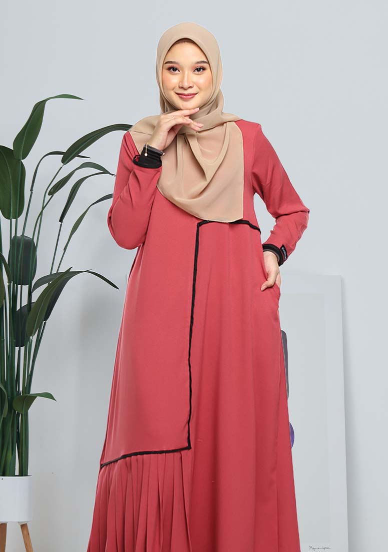 Jubah Zizie - Rosewood | Baju Kurung | Modest Fashion Online Shopping ...