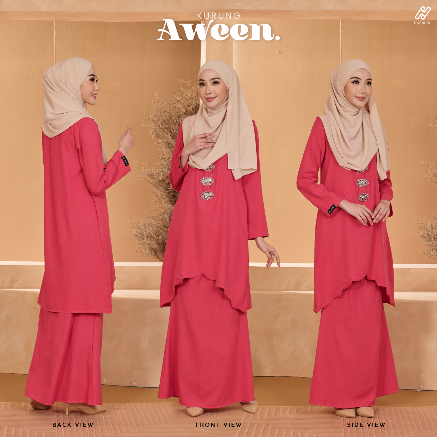 Kurung Aween - Deep Green | Baju Kurung | Modest Fashion Online ...