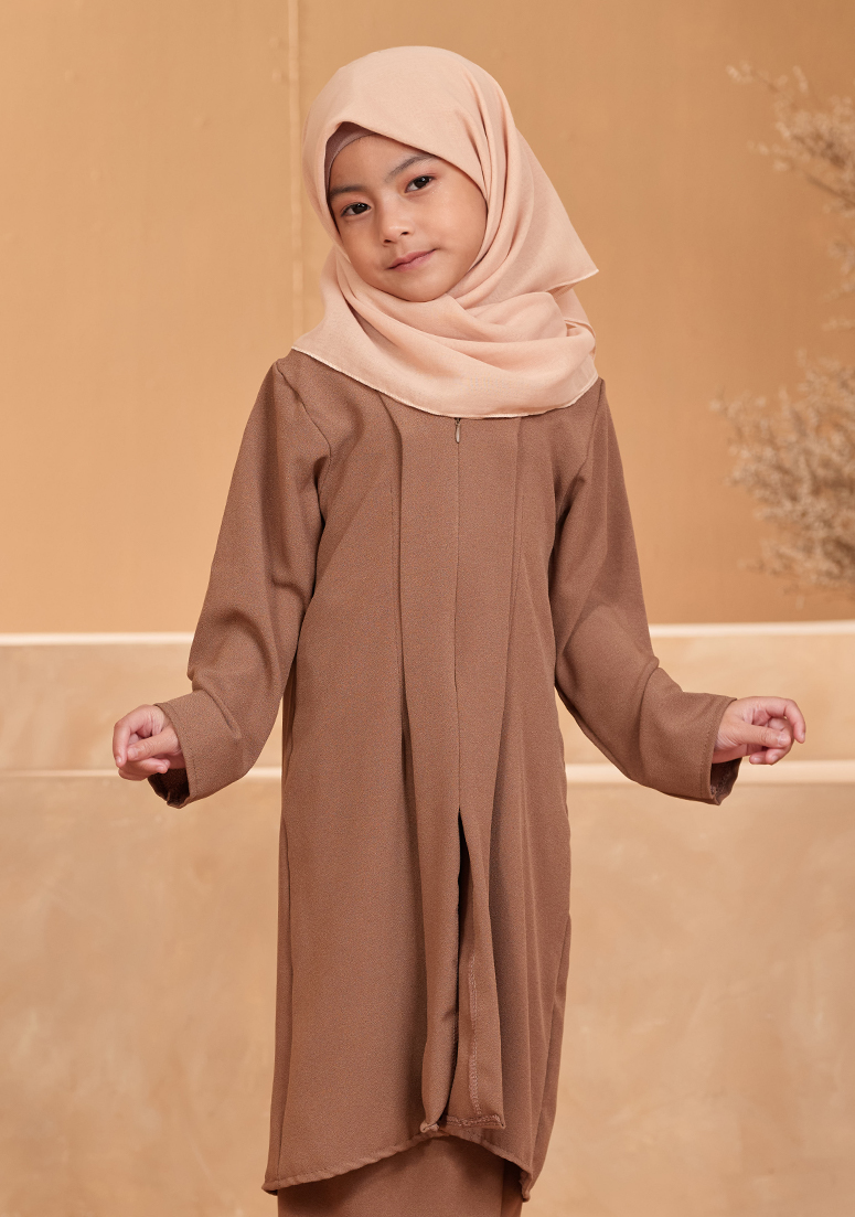 Kebarung Marwah Kids - Light Coco | Baju Kurung | Modest Fashion Online ...