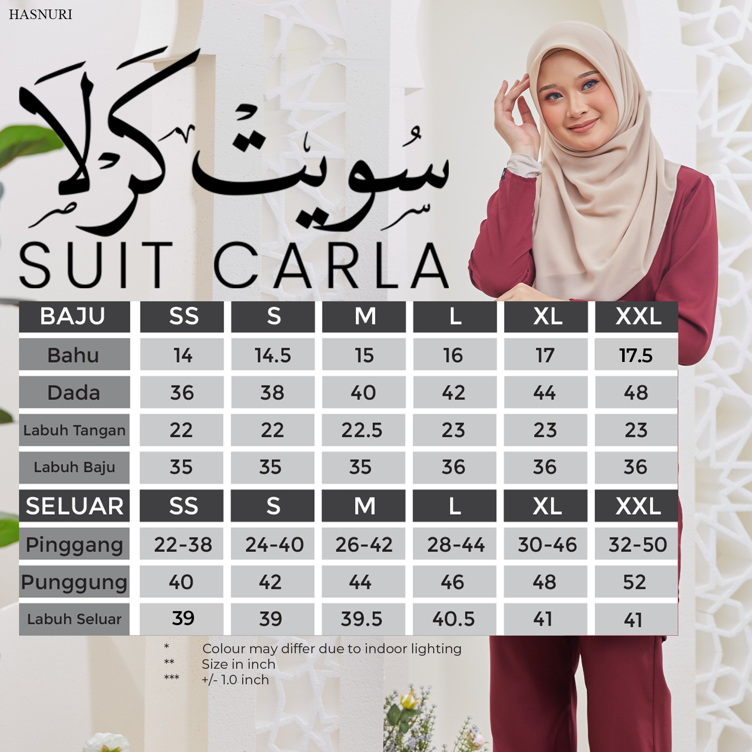 Suit Carla - Peach | Baju Kurung | Modest Fashion Online Shopping ...