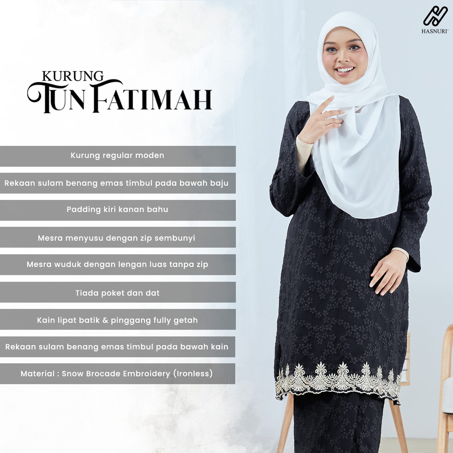 Kurung Tun Fatimah - Baby Green | Baju Kurung | Modest Fashion Online ...