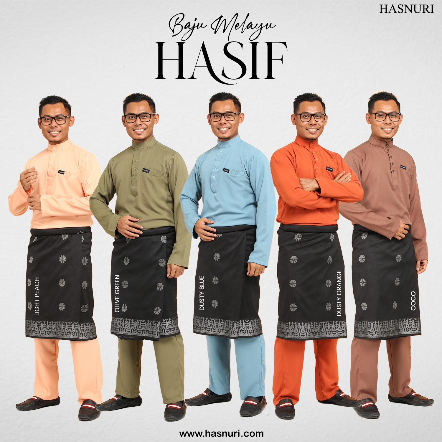 Baju Melayu Hasif - Dusty Orange | Baju Kurung | Modest Fashion Online ...
