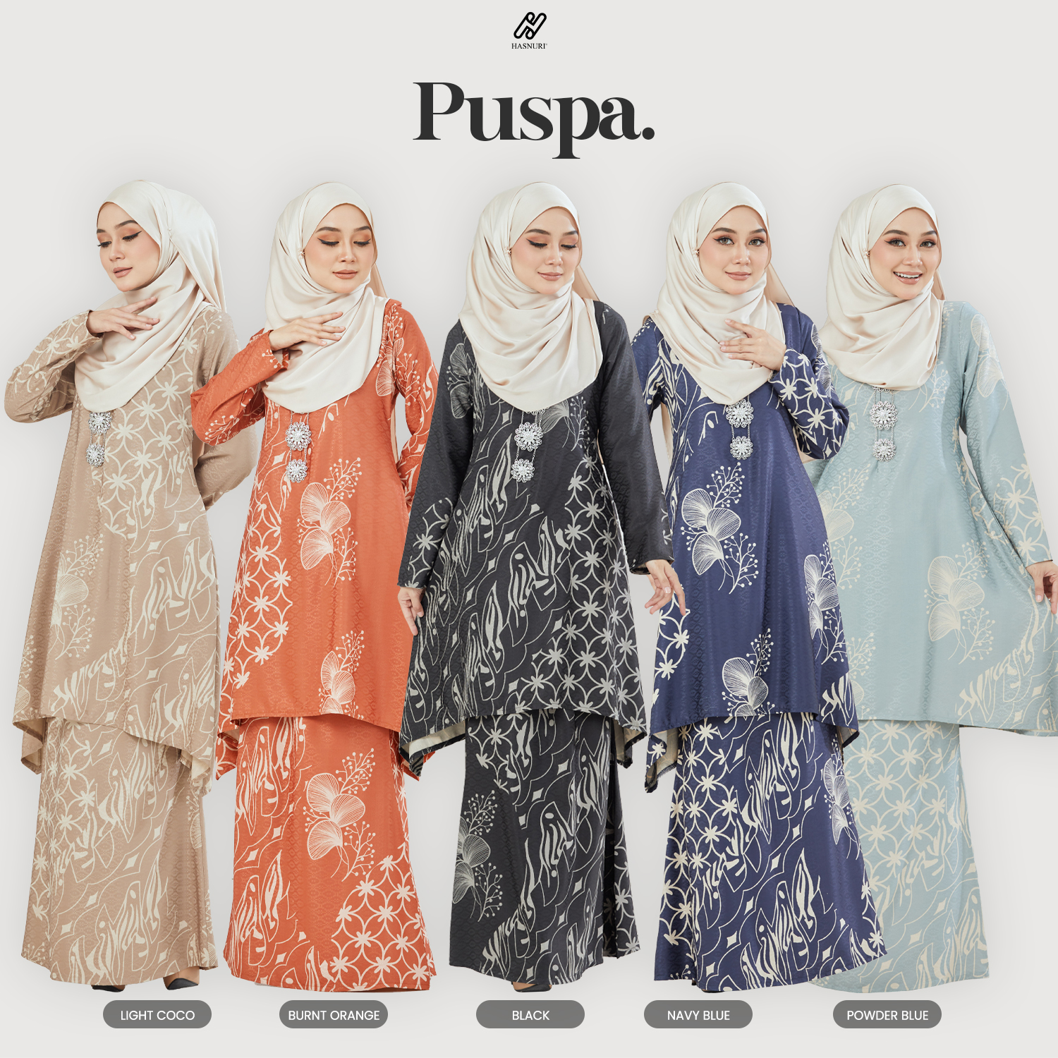 Kurung Puspa - Light Coco | Baju Kurung | Modest Fashion Online ...