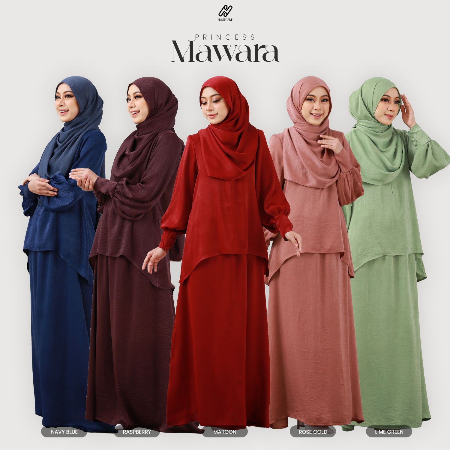 Princess Mawara - Rose Gold | Baju Kurung | Modest Fashion Online ...