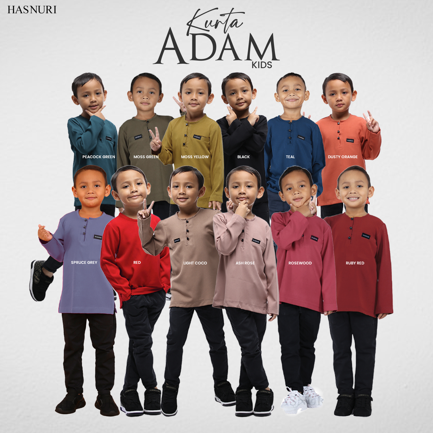 Hasnuri | Baju Kurung | Modest Fashion Online Shopping - Hasnuri.com | Kurta Kanak-kanak Kurta ...