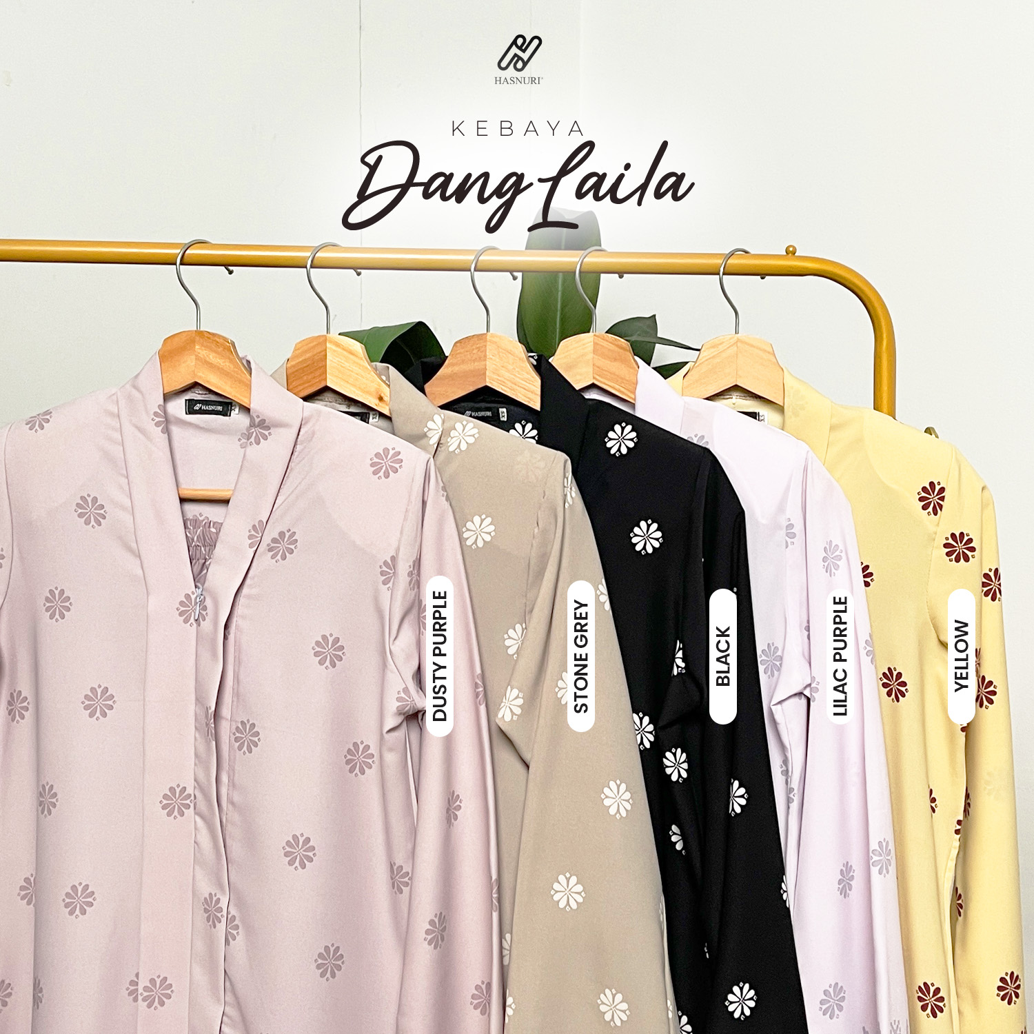 Kebaya Dang Laila - Stone Grey | Baju Kurung | Modest Fashion Online ...