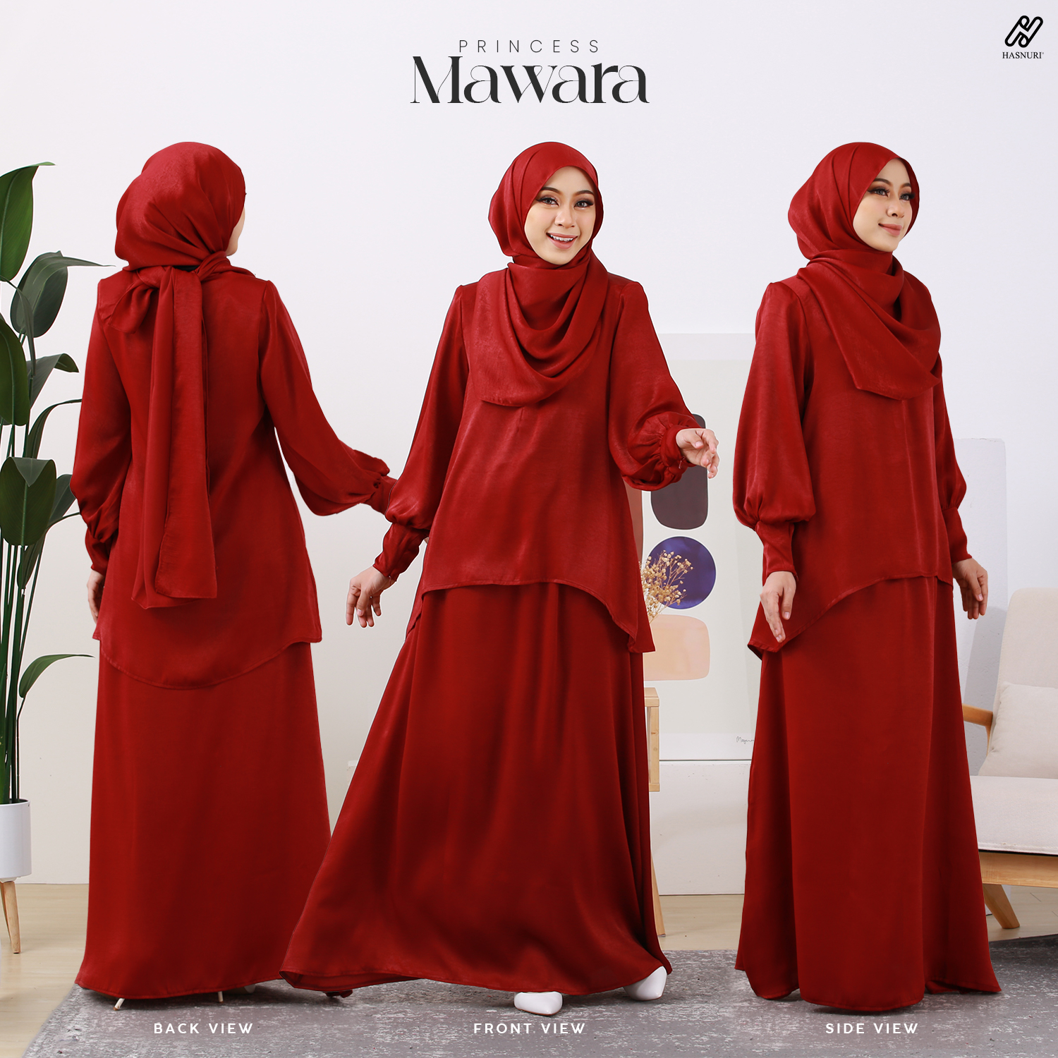 Princess Mawara - Rose Gold | Baju Kurung | Modest Fashion Online ...