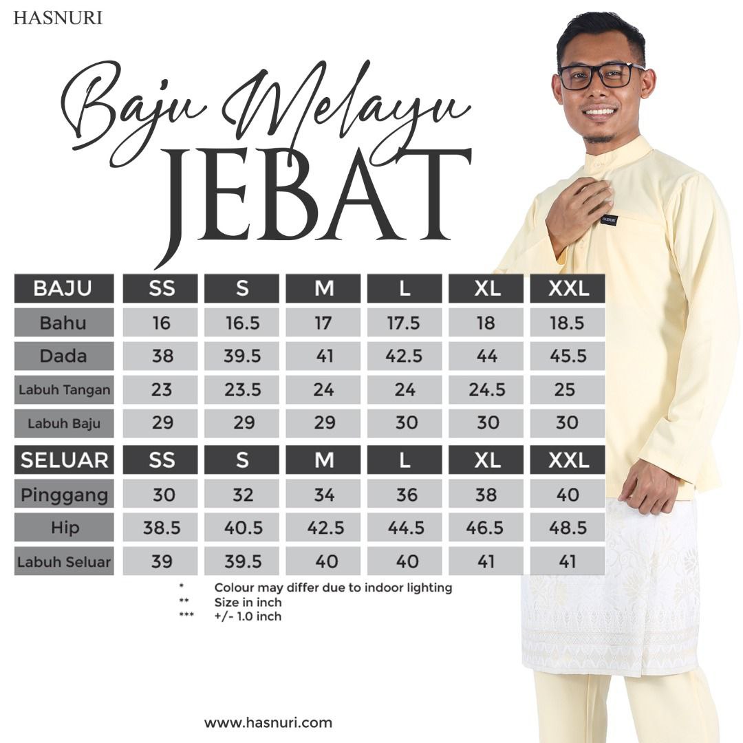 Baju Melayu Jebat - Yellow | Baju Kurung | Modest Fashion Online ...
