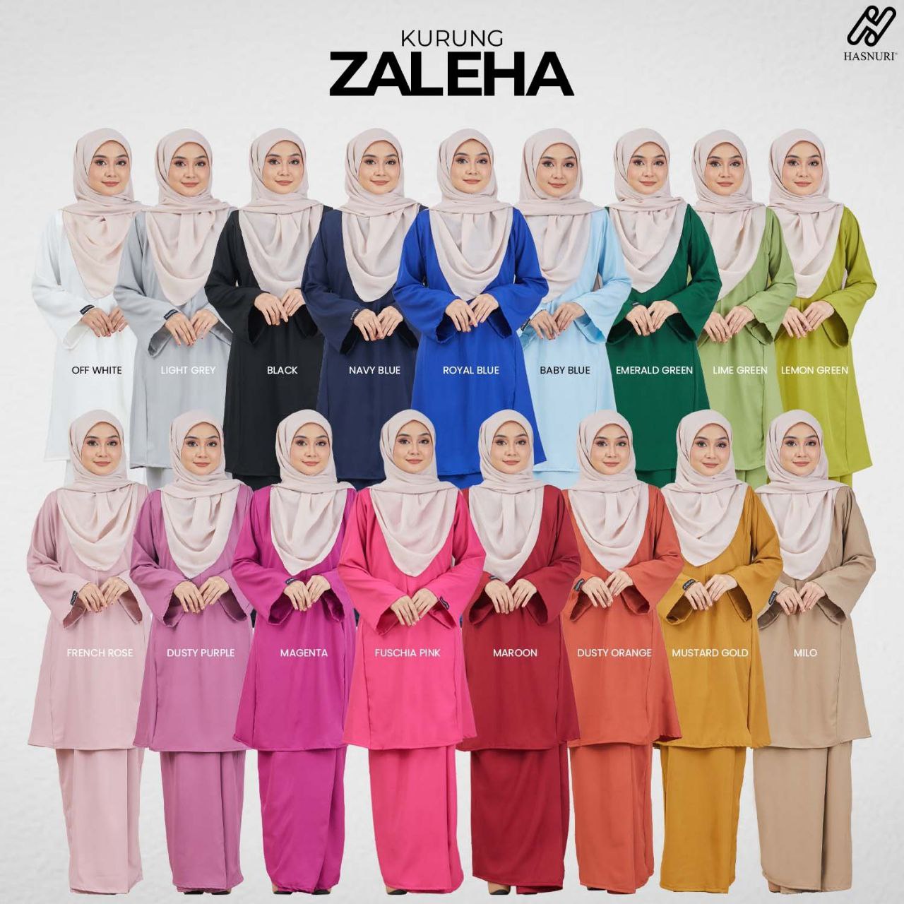 Kurung Zaleha - Dark Pink | Baju Kurung | Modest Fashion Online ...